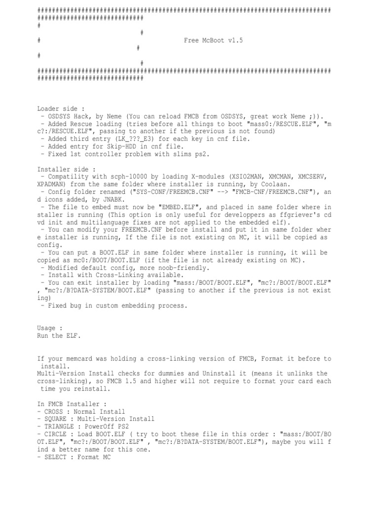 Usage | PDF | Booting | Computer File