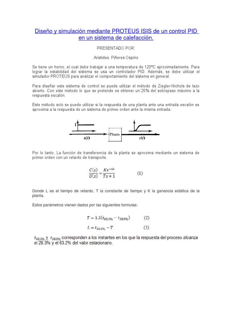 Control PID en Horno con PROTEUS | PDF | Sistema de control | Electricidad