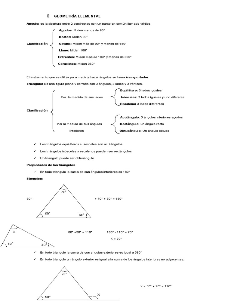 Geometría Elemental | PDF | Geometría del plano euclidiano | Objetos ...
