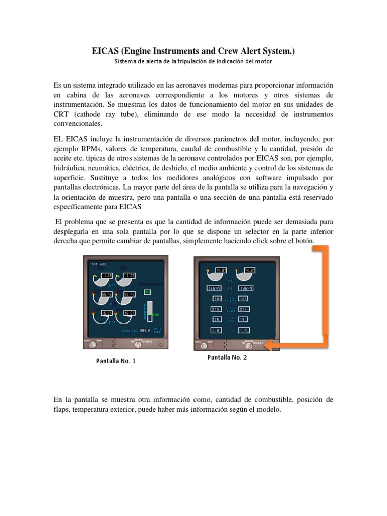EICAS | PDF | Aeroespacial | Informática y tecnología de la información