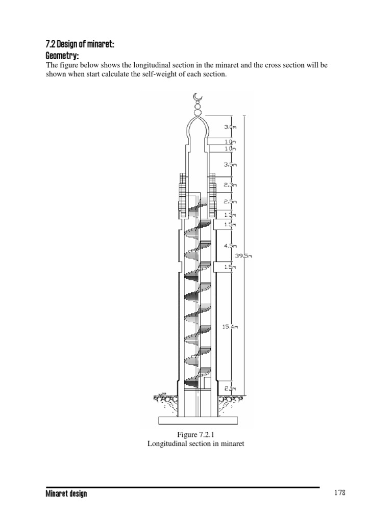 Minaret design geometry and wind load analysis | PDF | Strength Of ...