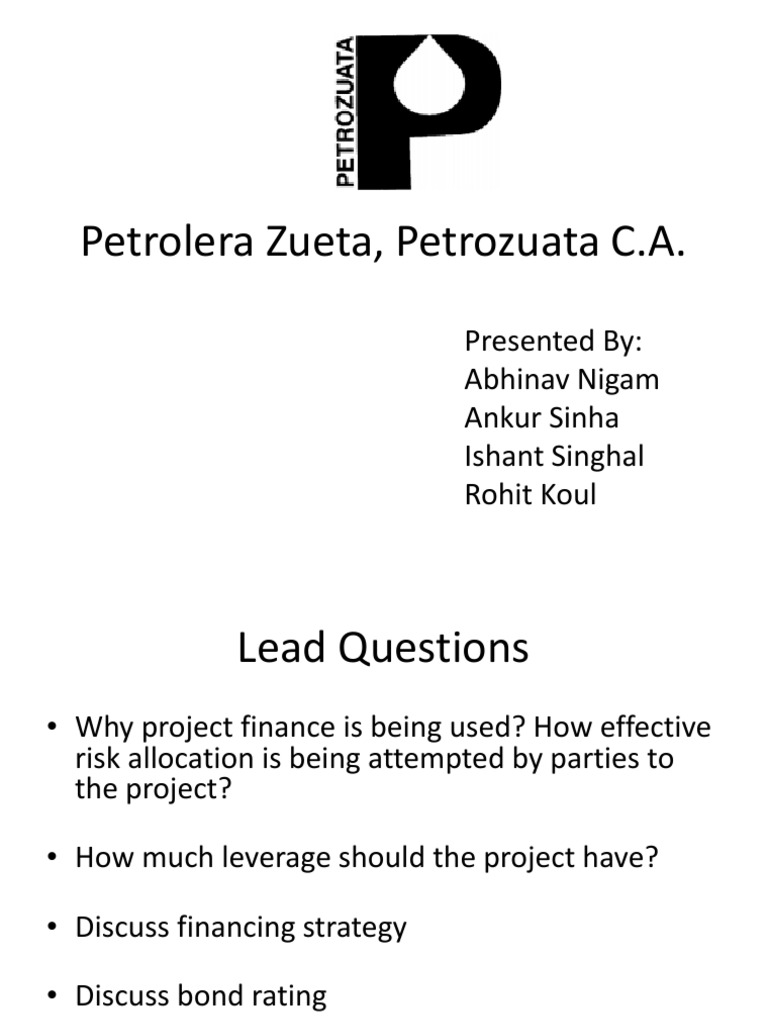 Petrolera Zueta, Petrozuata C | PDF