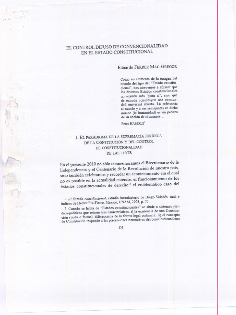 Ferrer Mc-Gregor, Eduardo, El Control Difuso de Convencionalidad en El ...