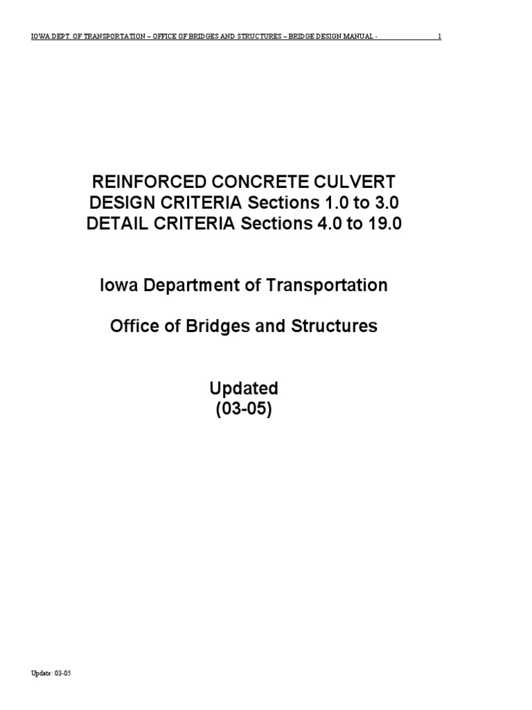 RC Culvert Design | PDF | Pressure | Foot (Unit)