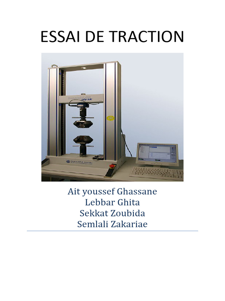 Essai de traction : acier vs aluminium | PDF | Mécanique newtonienne ...