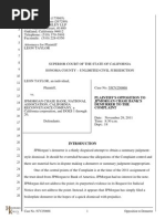 Opposition to Demurrer - Filed in California | Demurrer | Pleading