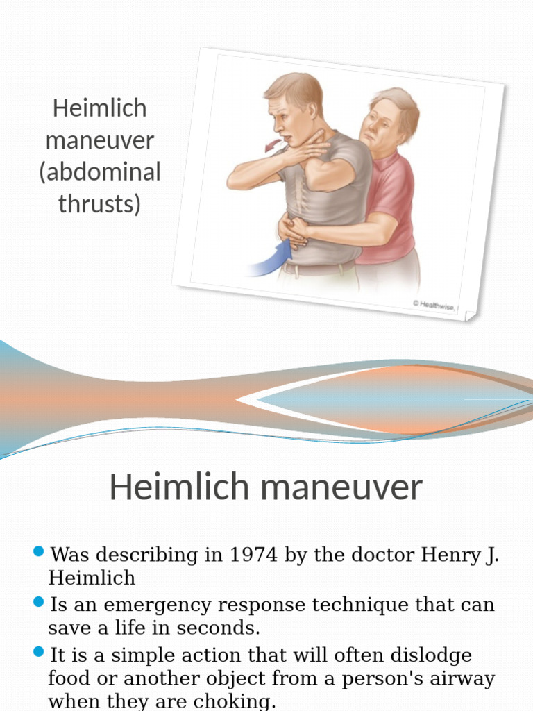 Heimlich Maneuver | PDF | Science & Mathematics