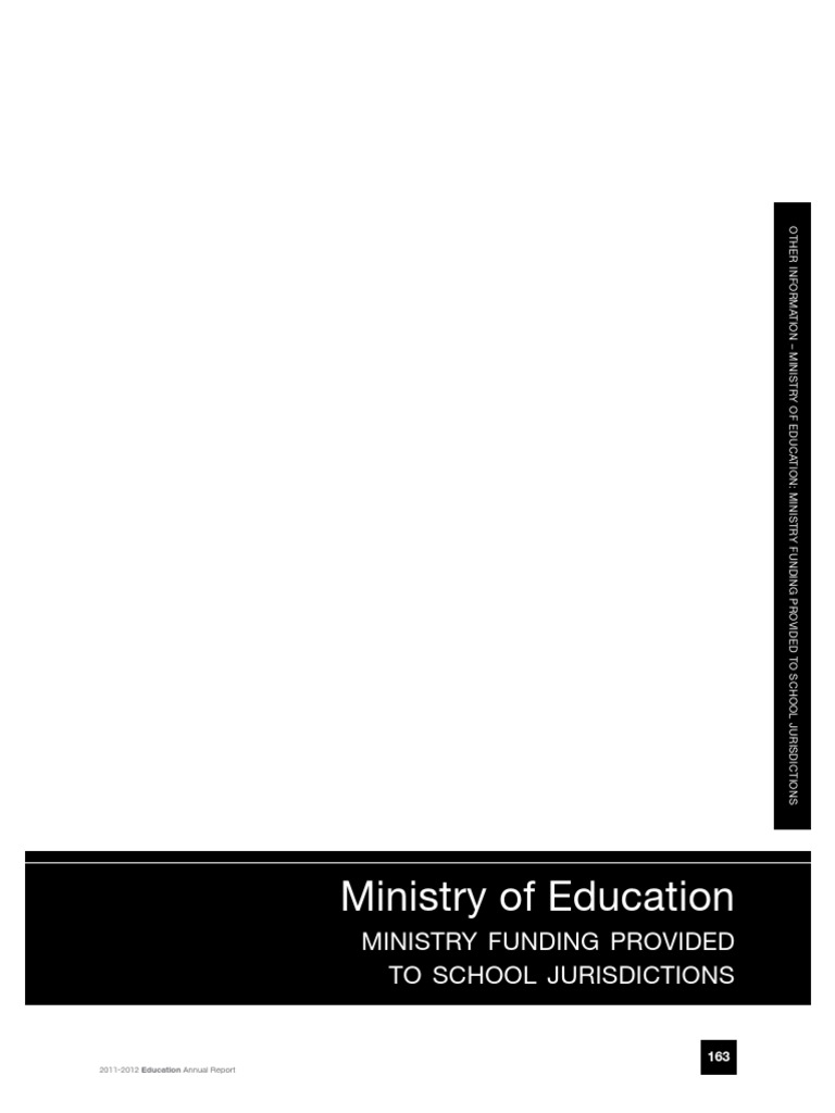 Ar2011 12ministryfundingprovidedtoschooljurisdictions | PDF | Alberta