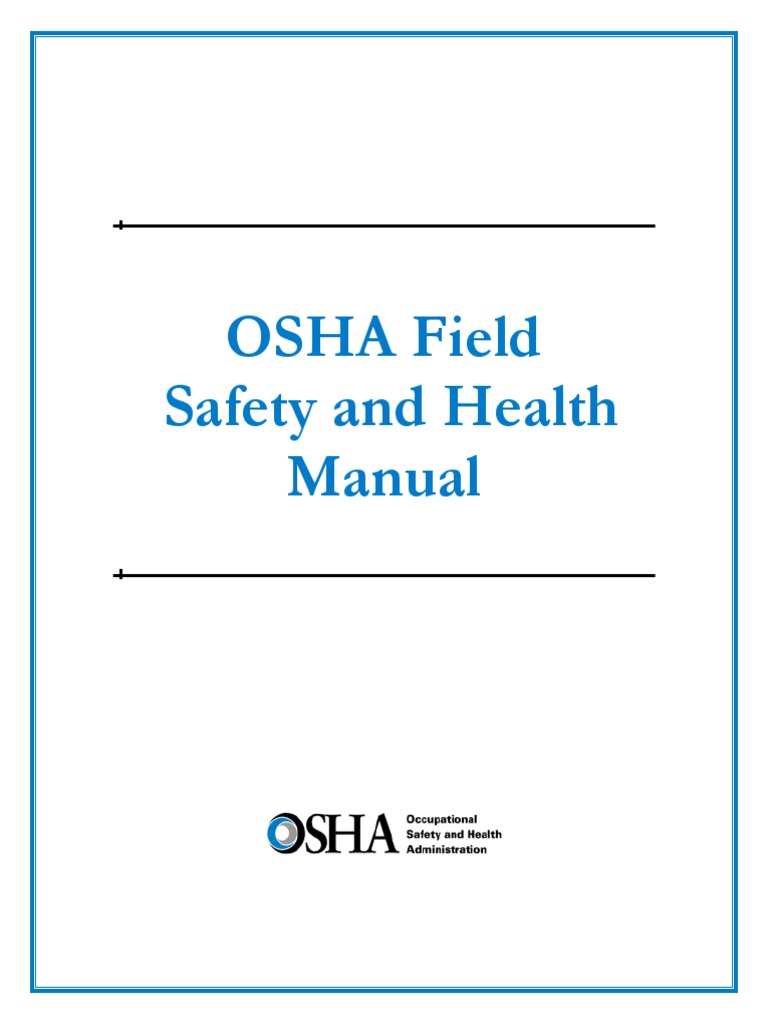 OSHA Safety Manual | Download Free PDF | Occupational Safety And Health ...