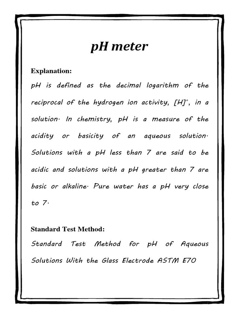 Understanding pH Measurement Basics | PDF