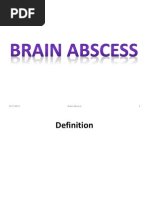 Brain Abscess Presentation | PDF