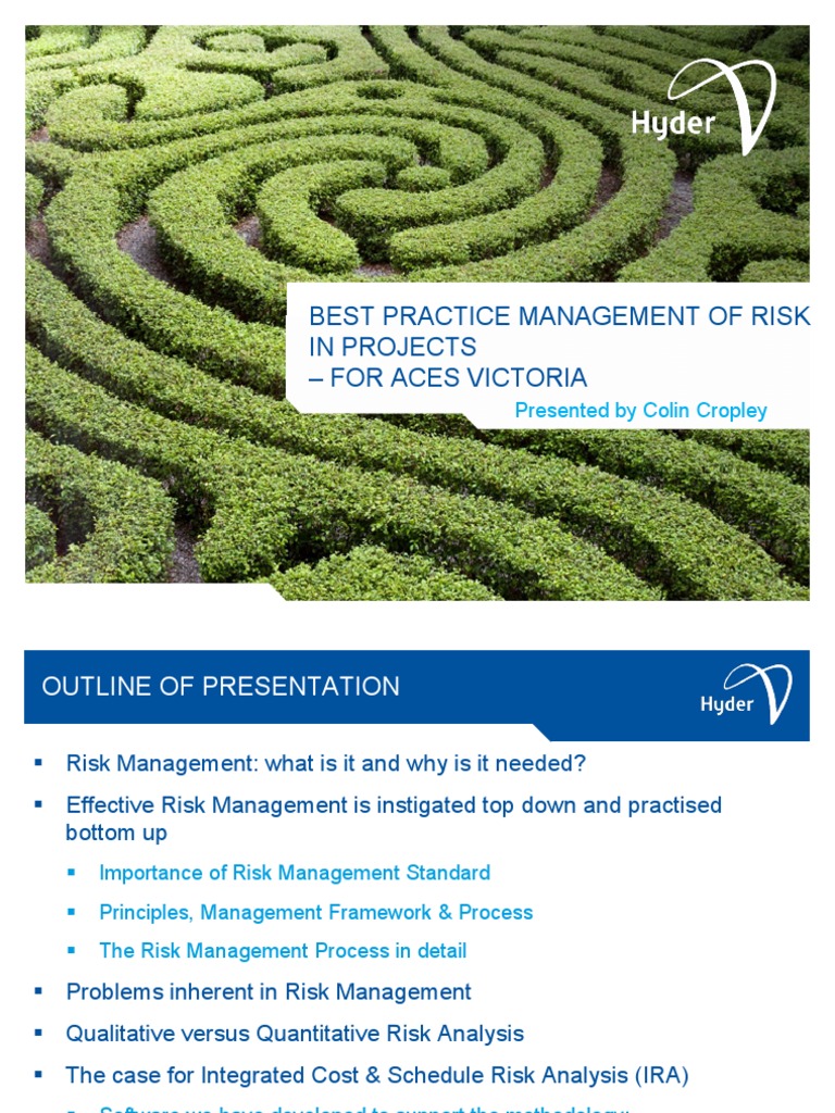 Best Practice Management of Risks in Projects | PDF | Risk Management ...