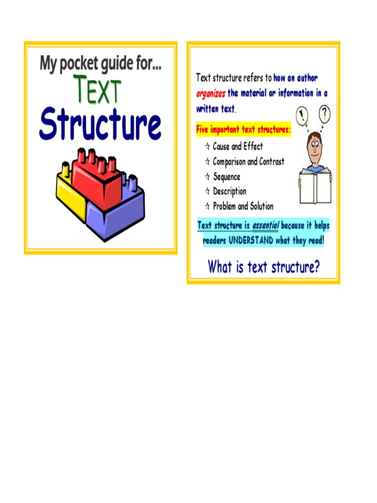 Text Structure Flip Book | PDF | Books