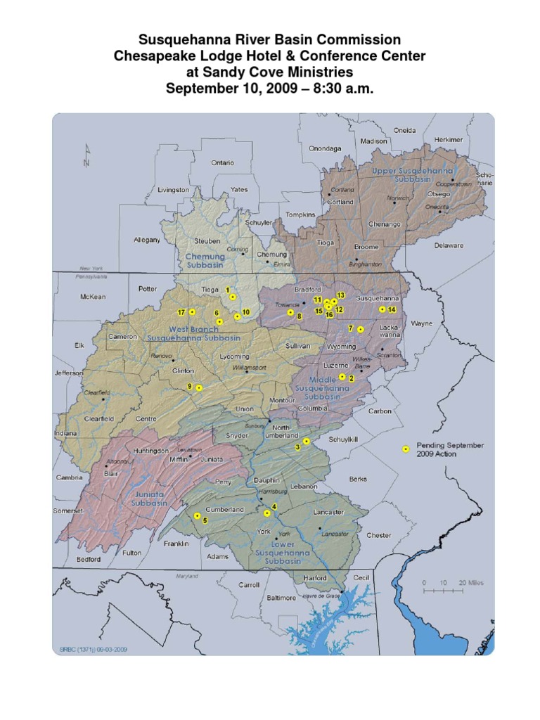 SRBC - Projects Scheduled For Action at The 09/10/09 Commission Meeting ...