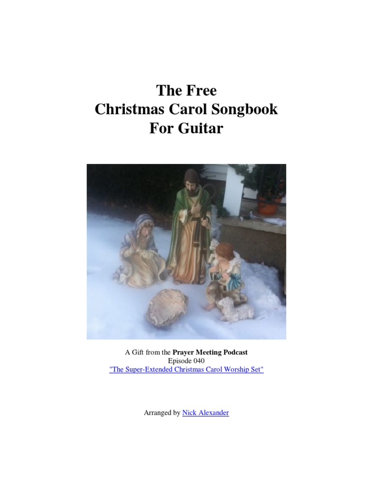 Christmas Carol Songbook For Guitar | PDF | Christmas Songs | Christian ...