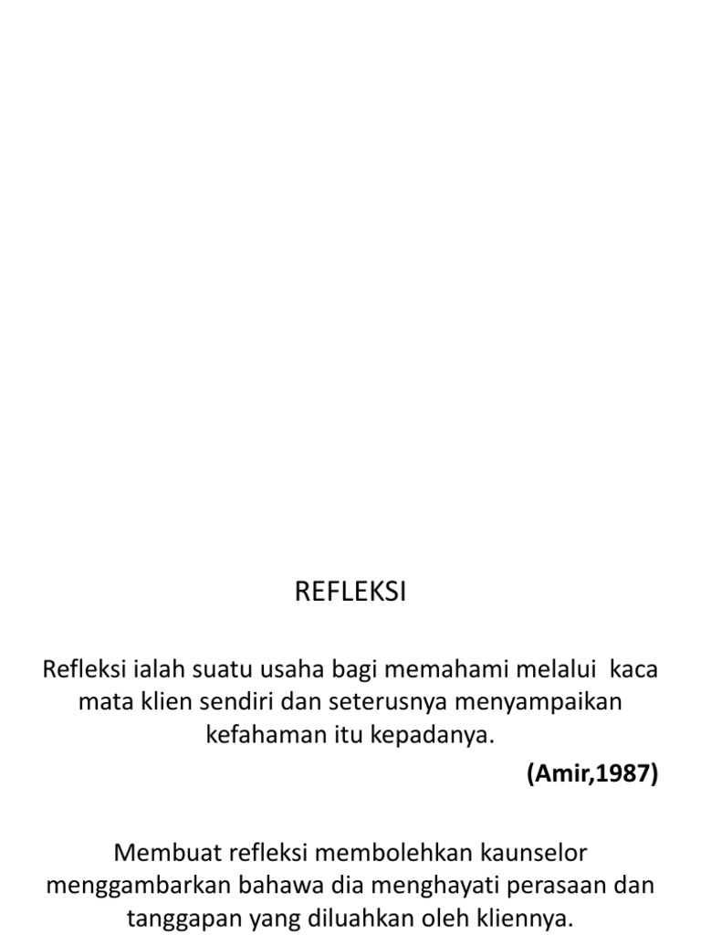 Refleksi | PDF