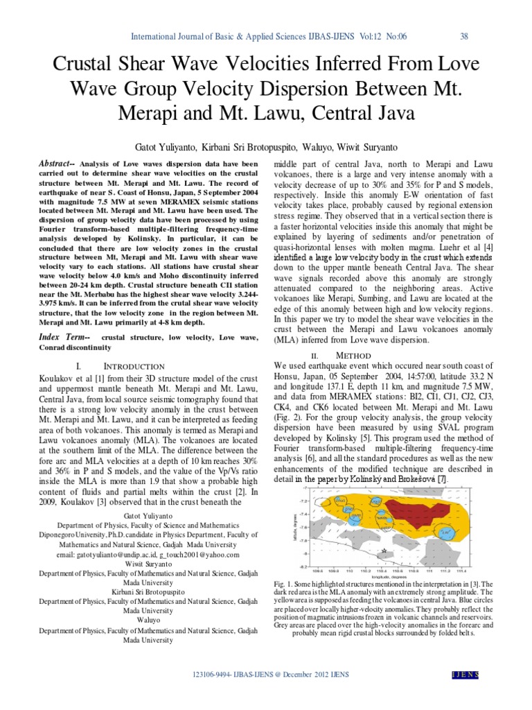 9494 Ijbas Ijens | PDF | Crust (Geology) | Mantle (Geology)