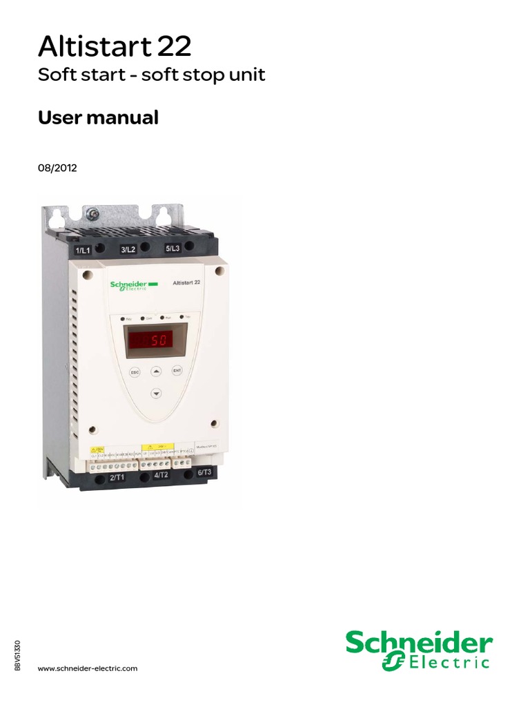 Softstarter Altistart 22 | PDF | Electrical Wiring | Relay