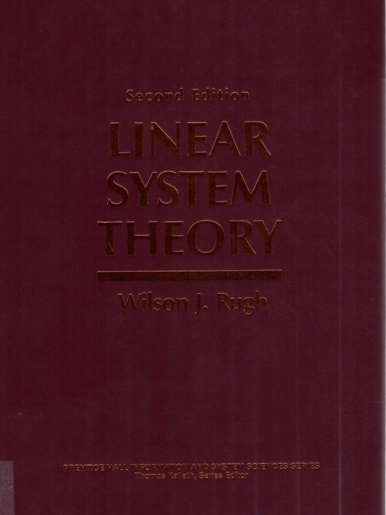 Linear System Theory 2E (Wilson J. Rugh) | PDF | Matrix (Mathematics) | Eigenvalues And Eigenvectors