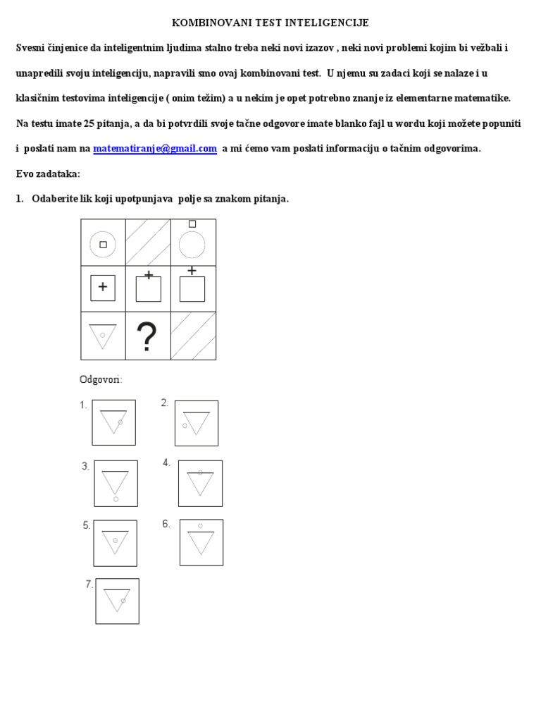 Kombinovani Test Inteligencije