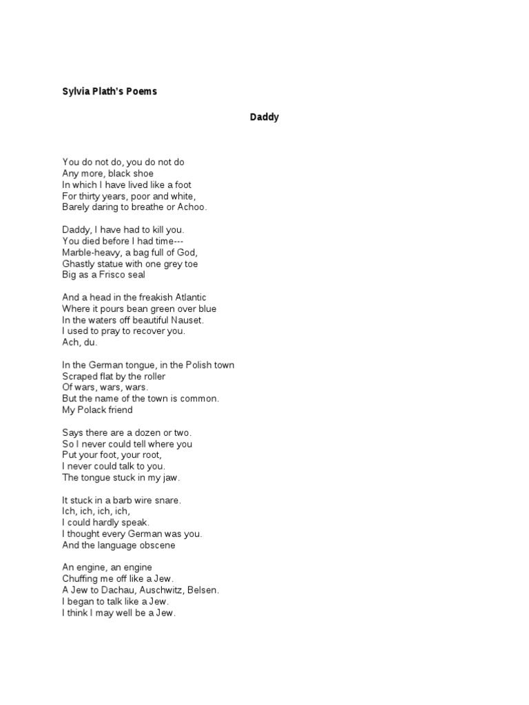 Sylvia Plath Poems