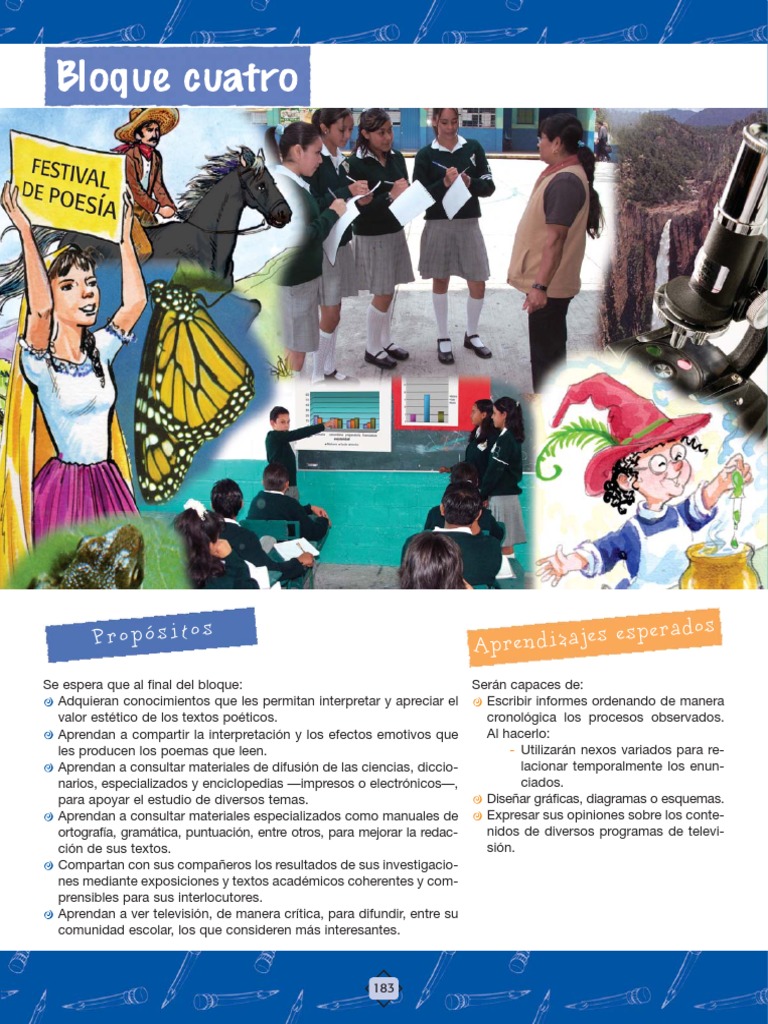 Español 1 - Cuaderno de Trabajo - Bloque4 | PDF