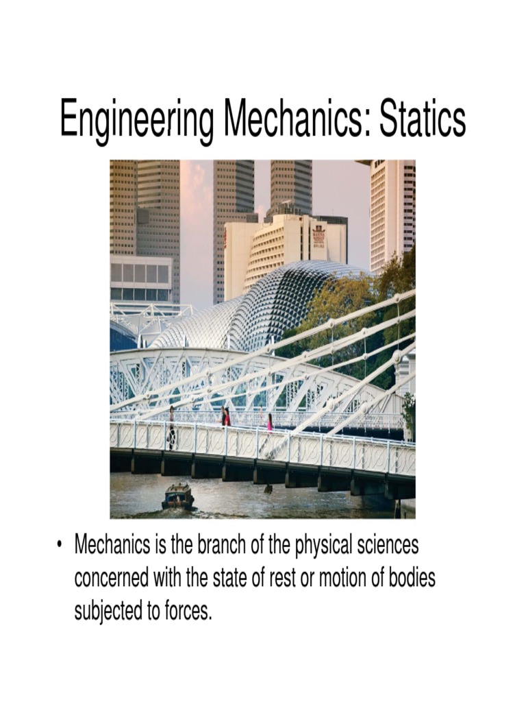Statics Course Notes | PDF | Truss | Euclidean Vector