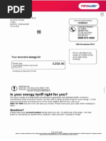 British Gas Example Bill | PDF | Invoice | Cheque