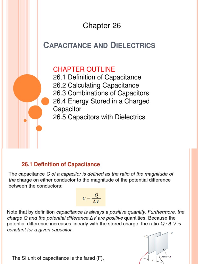 Understanding Capacitance and Dielectrics | PDF | Capacitor | Dielectric