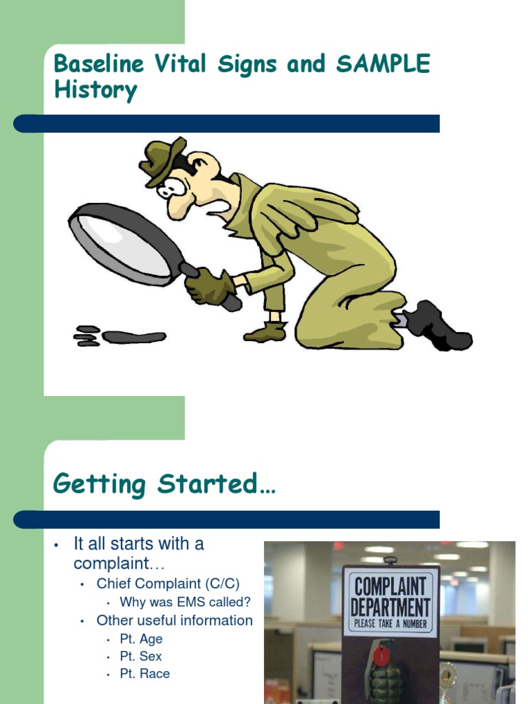 Baseline Vital Signs and SAMPLE History | Download Free PDF | Blood ...