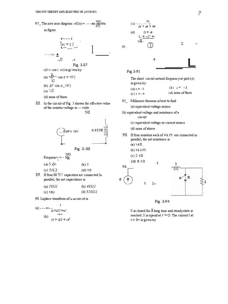 Electric Circuits and Capacitor Theory | PDF