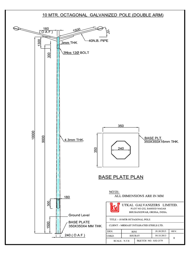 10 MTR Street Light Pole | PDF