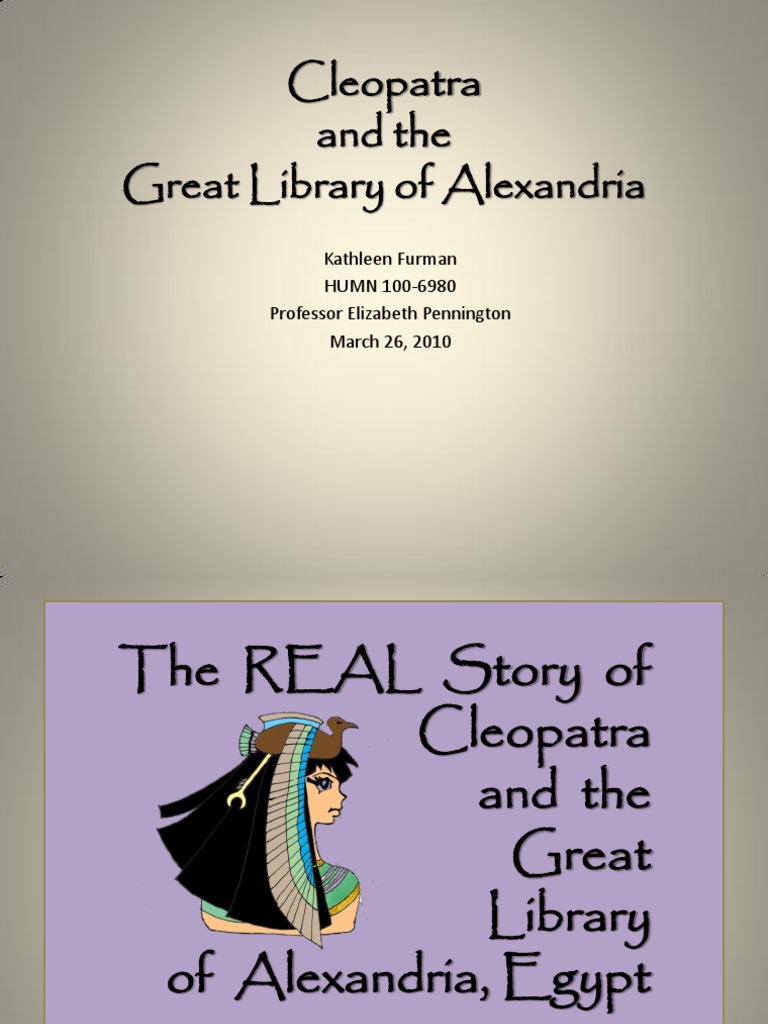 Cleopatra and The Great Library | PDF | Cleopatra | Mark Antony