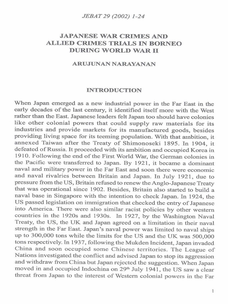 Japanese War Crime | PDF