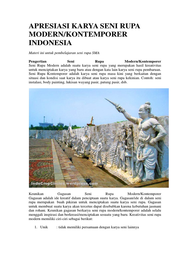 Contoh Seni Rupa Modern - Aneka Contoh