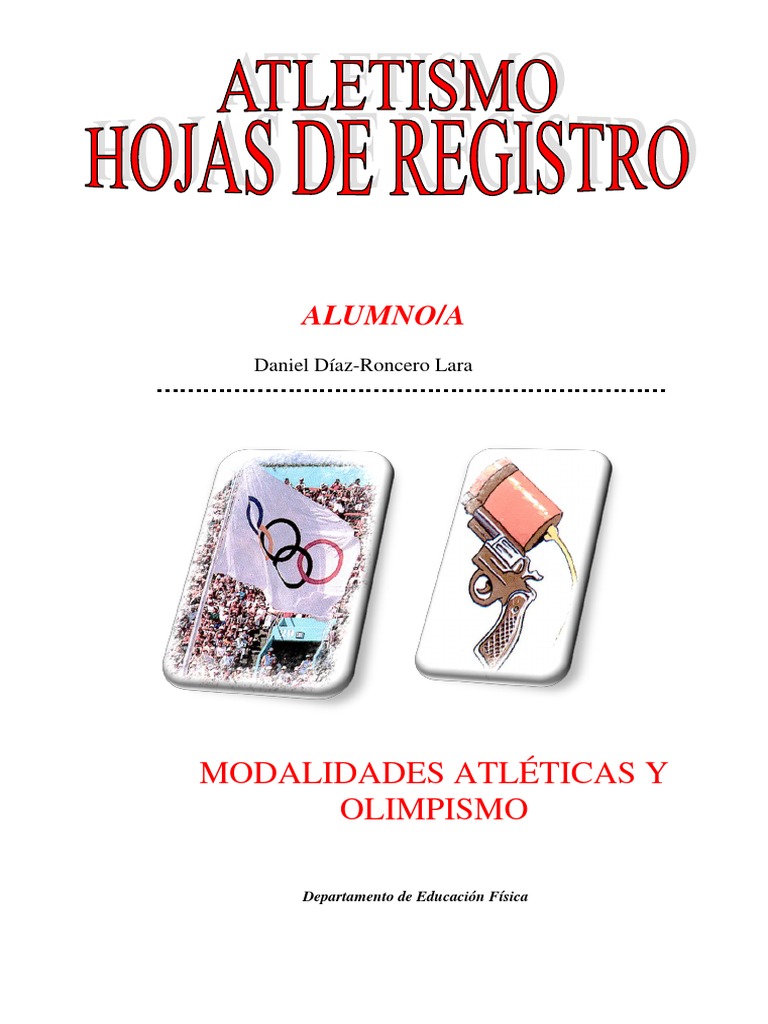 1 Hojas de Registro ATLETISMO Y OLIMPISMO | PDF