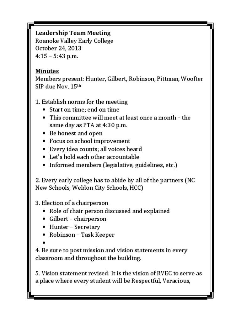 Leadership Meeting RVEC Oct. 24 | PDF