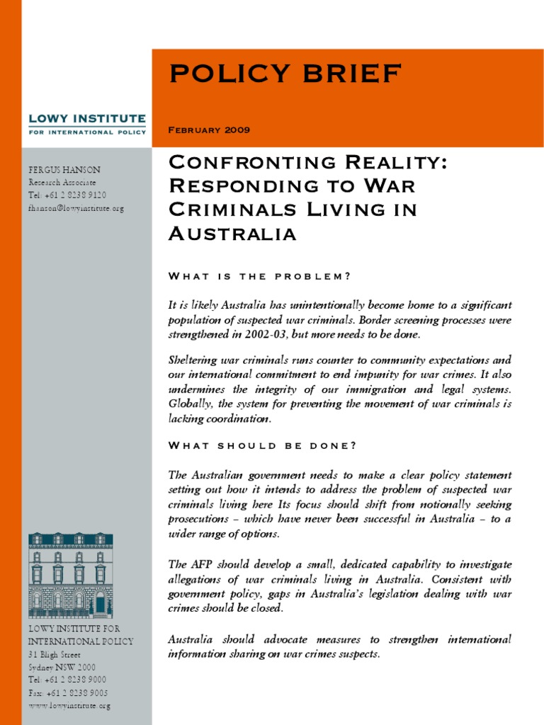 Hanson, Confronting Reality | PDF | International Criminal Court ...