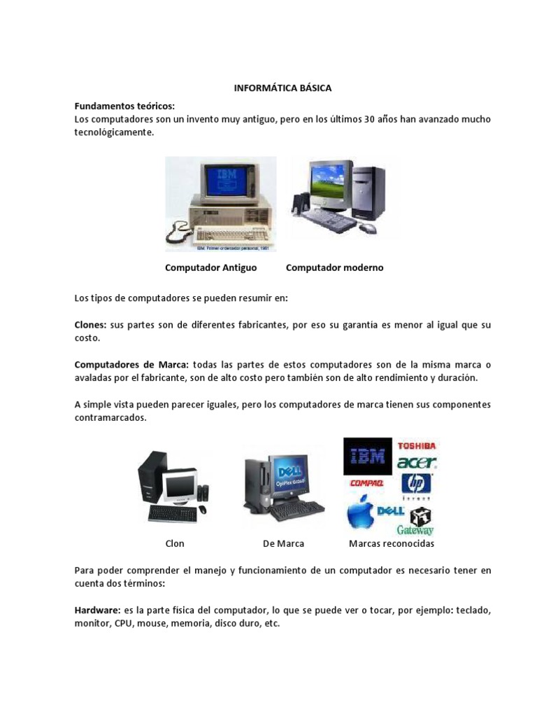 Guia 1 - Informatica Basica | PDF | Ventana (informática) | Archivo de ...