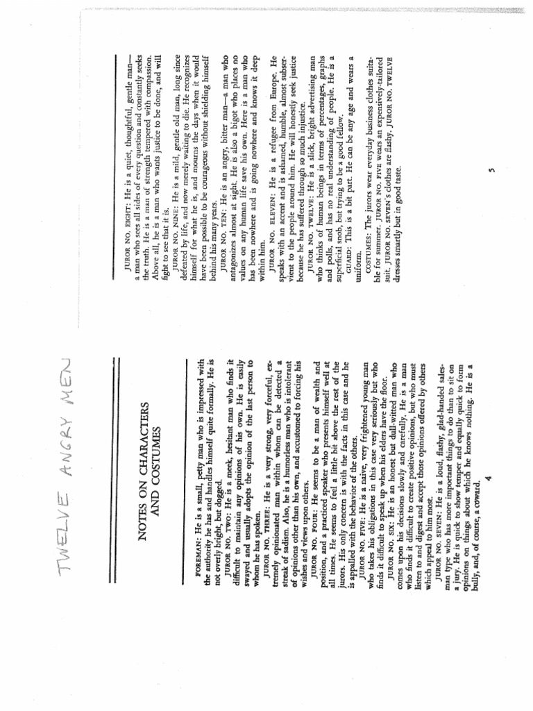 Twelve Angry Men - Act 3 | PDF