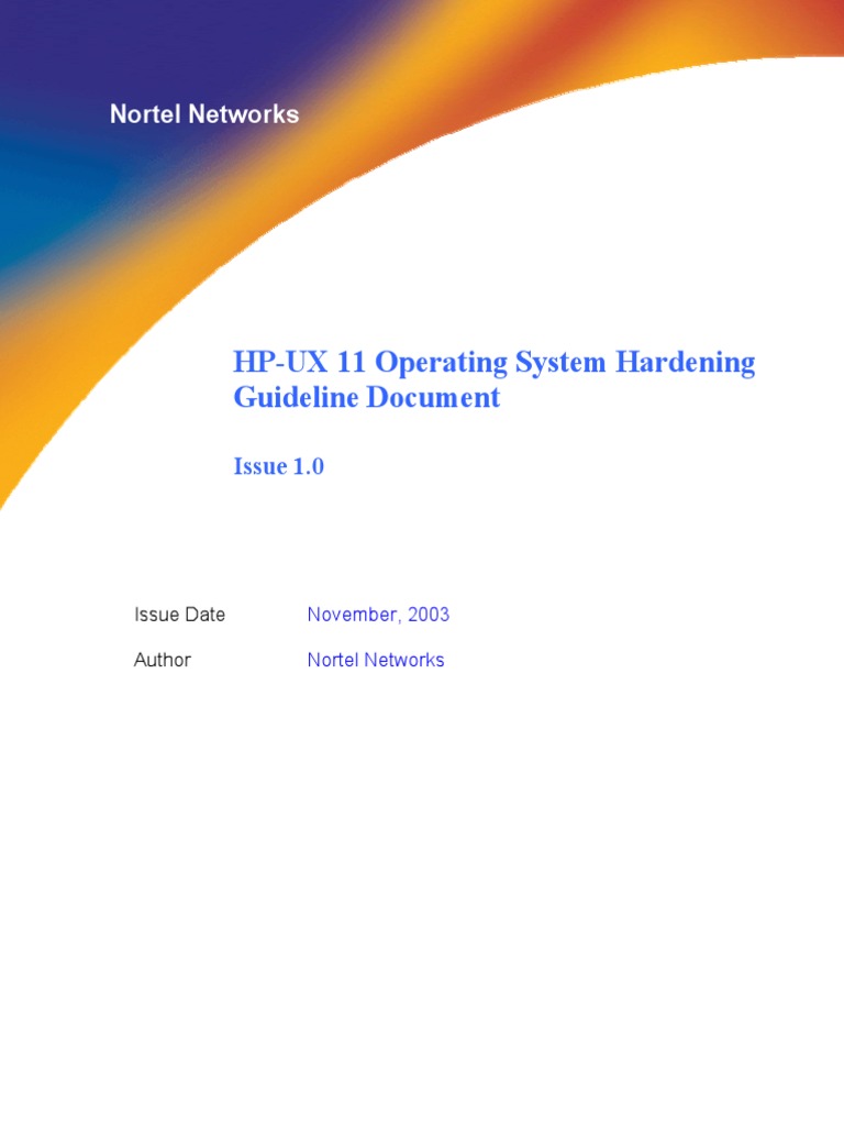 Hp-Ux Hardening Guide v1 | PDF | File System | Superuser