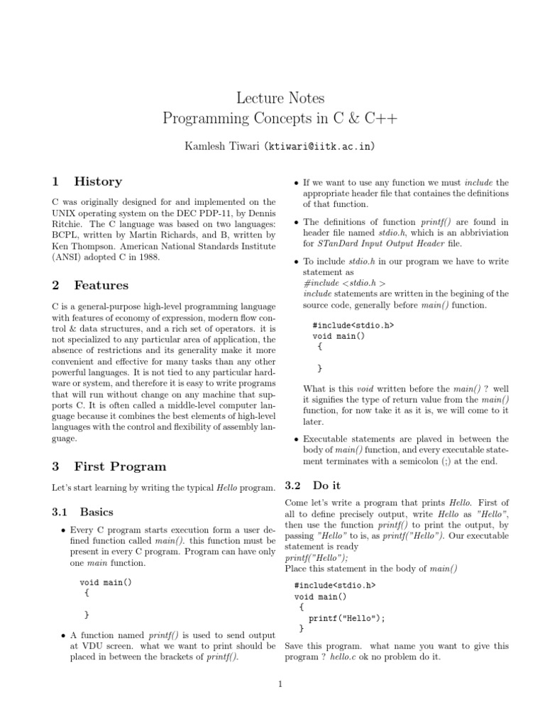 C & C++ 4 Quick Reference | PDF