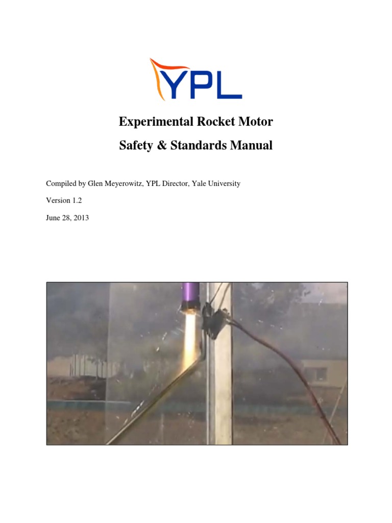 Experimental Rocket Motor Safety & Standards Manual | PDF | Rocket ...