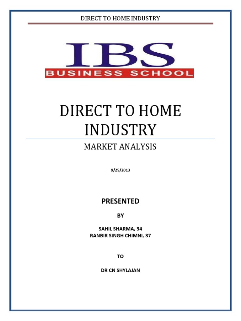 Direct To Home Final | PDF | Direct Broadcast Satellite | Satellite ...