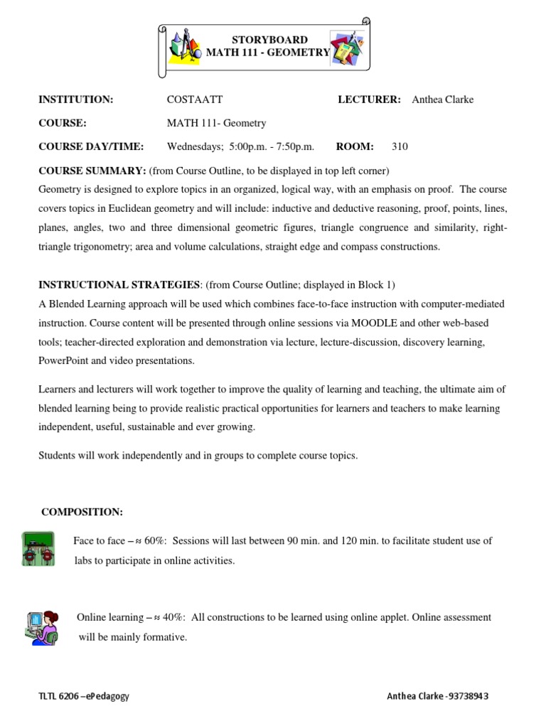 Storyboard For Geometry | PDF | Triangle | Line (Geometry)