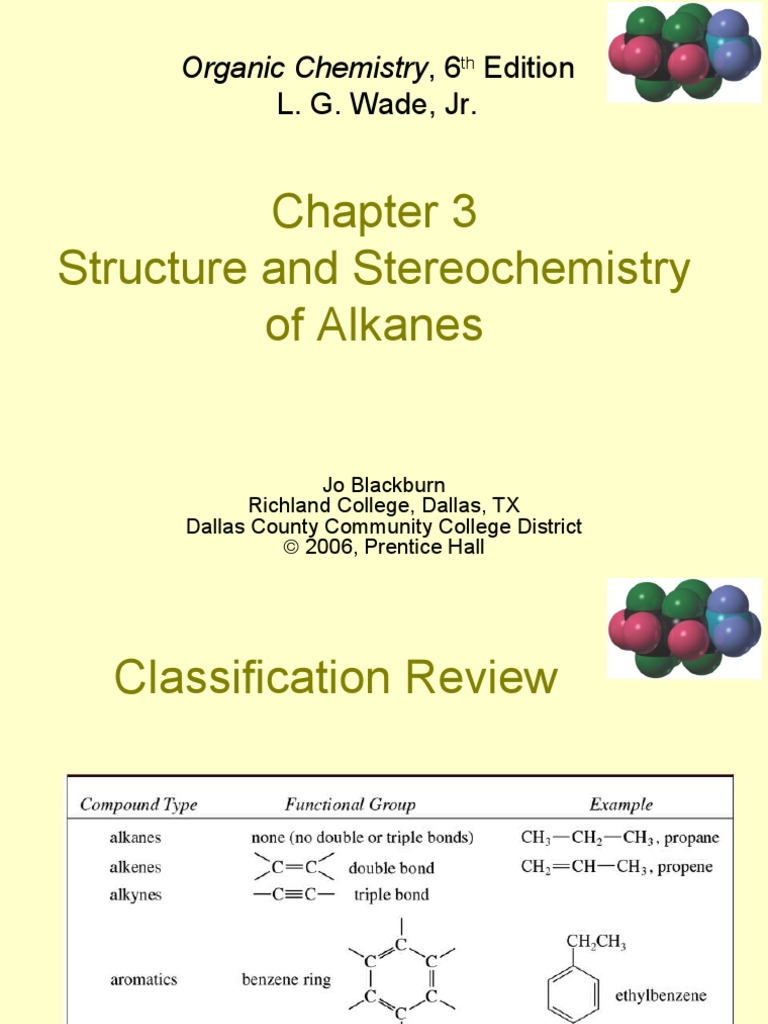 Structure and Stereochemistry of Alkanes | PDF | Conformational ...