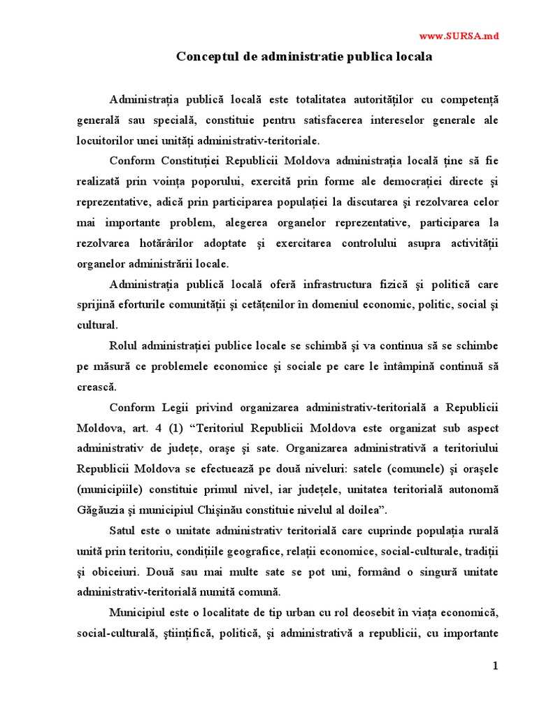administratia publica locala