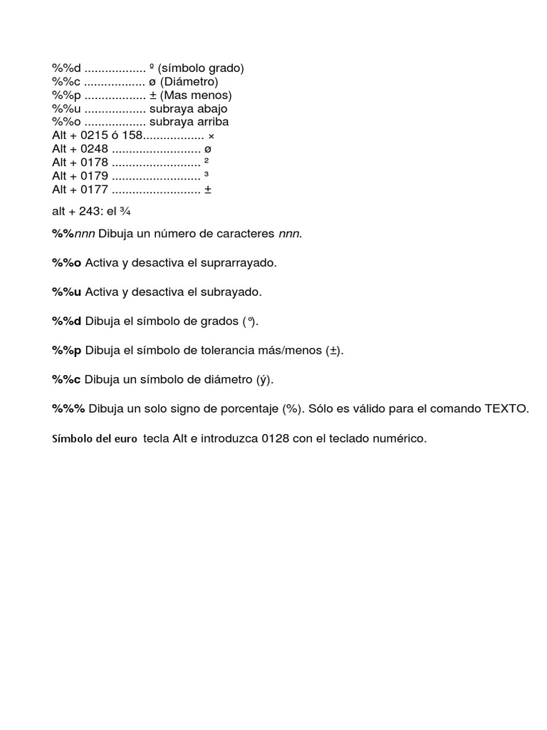 Simbolos Autocad | PDF