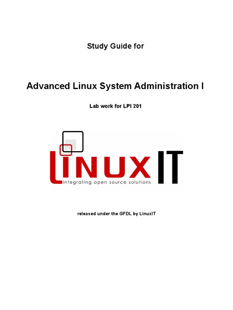 Advanced Linux System Administration I: Study Guide For | PDF | Booting | Free Software