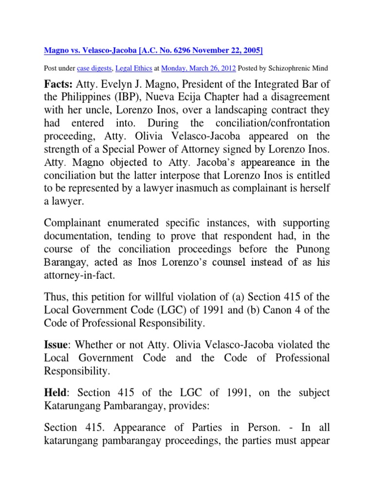 Magno Vs | PDF | Lawyer | Common Law